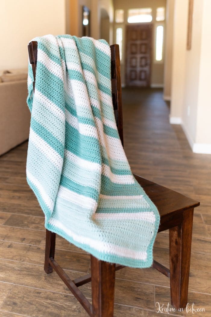 All Double Crochet Blanket (Afghan) | Kristine in Between