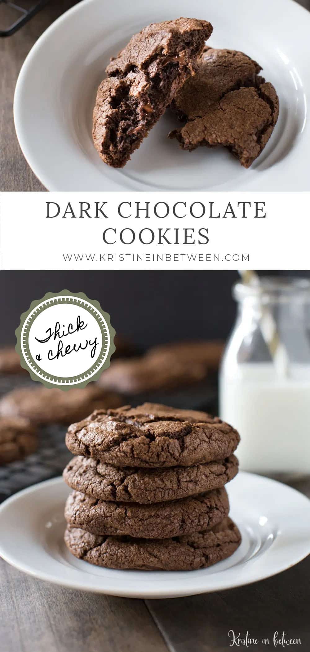 Dark Chocolate Cookies | Kristine in Between