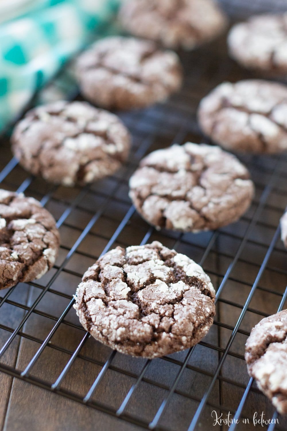 Chocolate Crinkle Cookies | Kristine in between