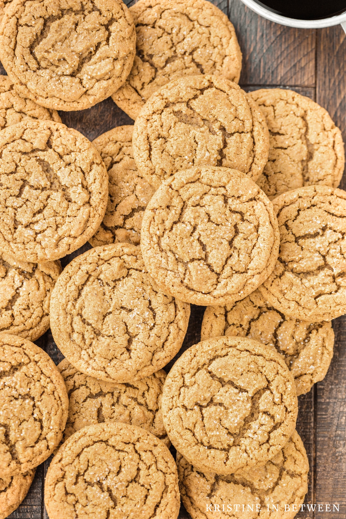 Thin and Chewy Gingersnap Cookies | Kristine in Between