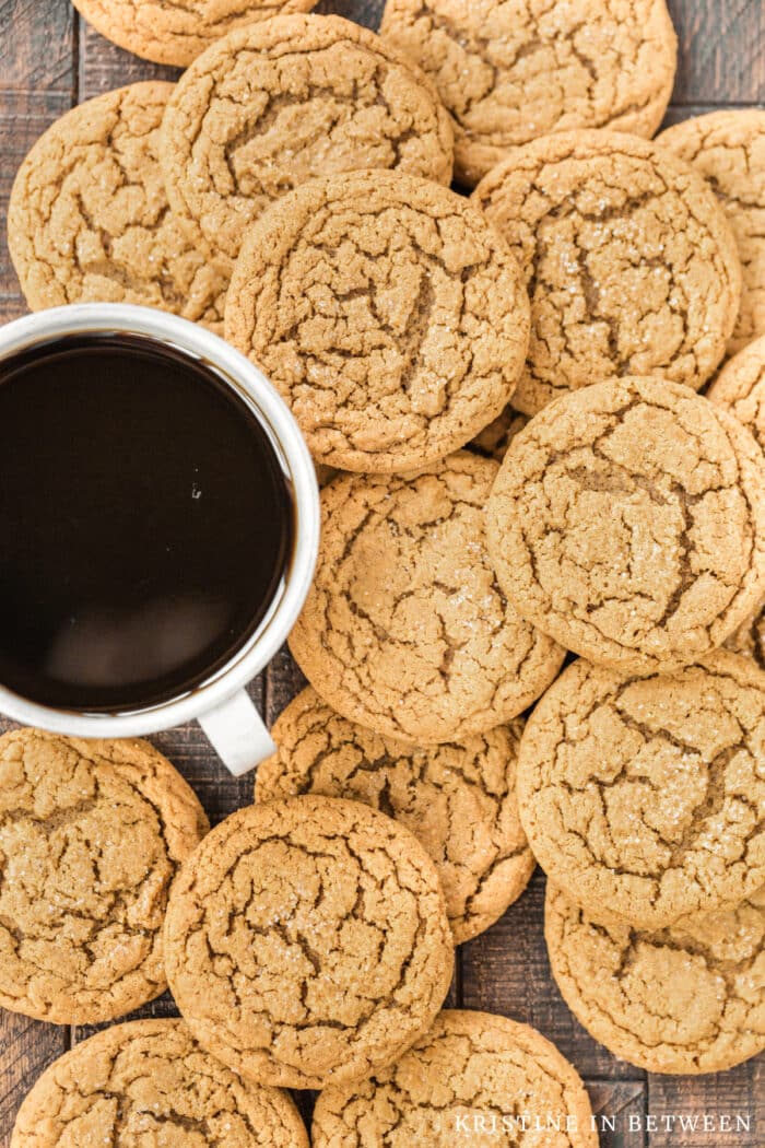 Thin and Chewy Gingersnap Cookies | Kristine in Between