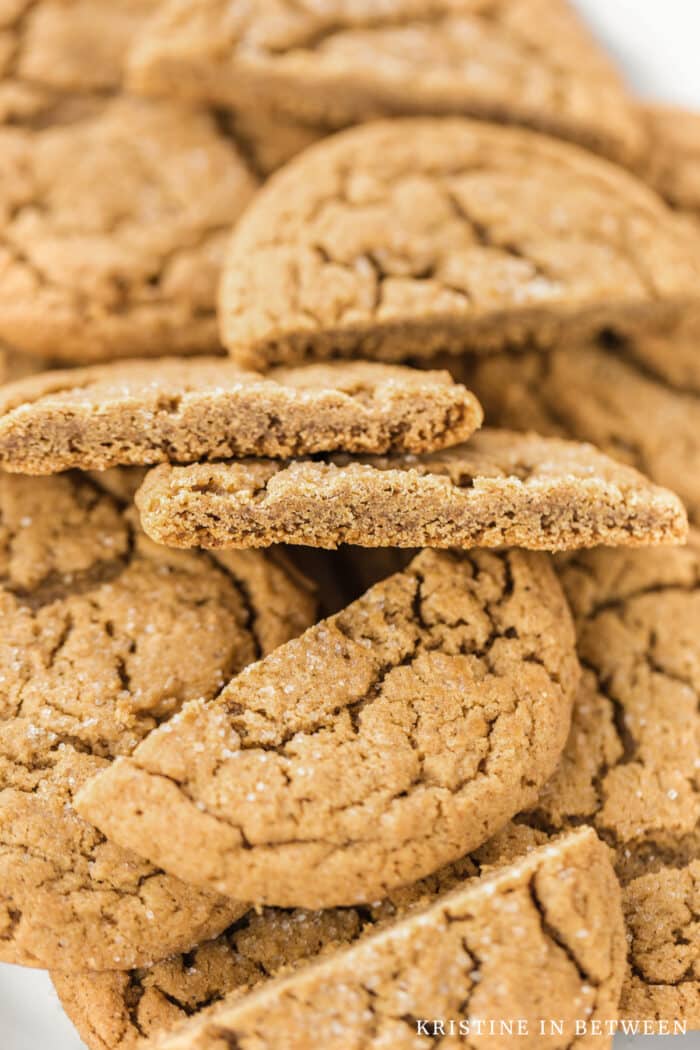 Thin and Chewy Gingersnap Cookies | Kristine in Between
