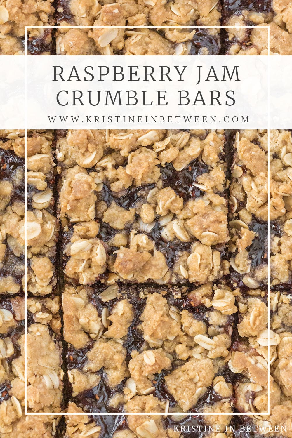 Raspberry Jam Crumble Bars | Kristine in Between