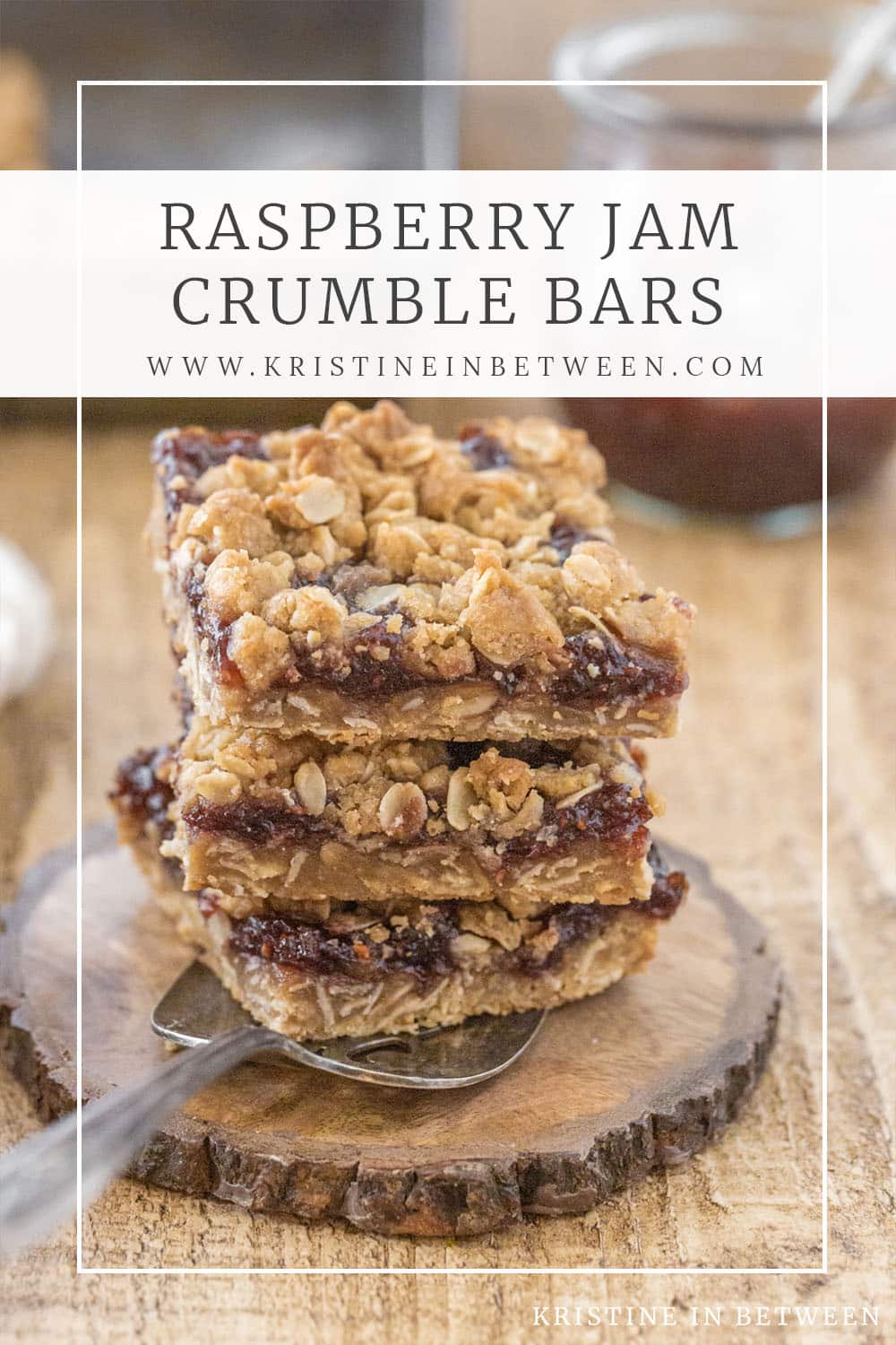 Raspberry Jam Crumble Bars | Kristine in Between