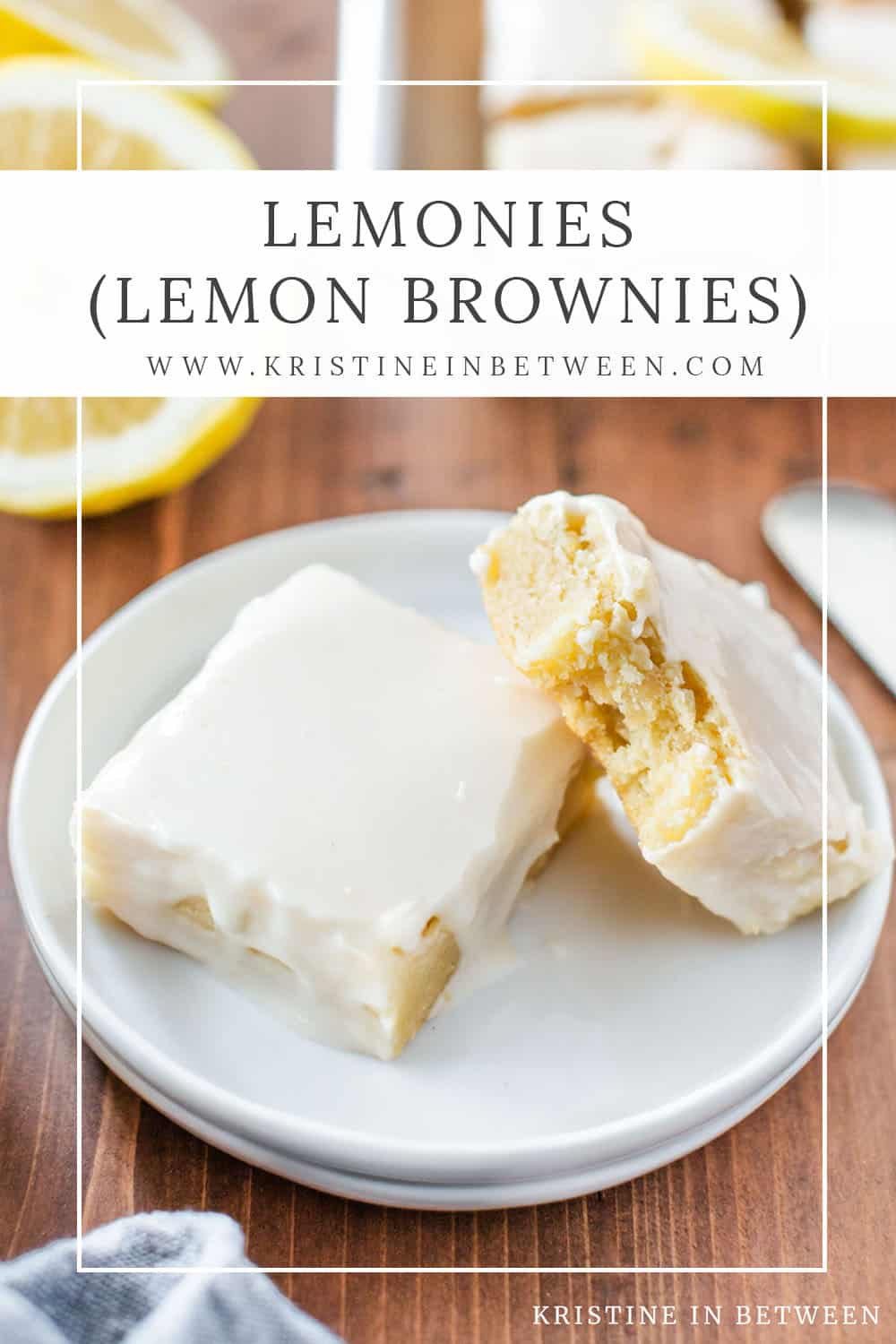 Lemonies (Lemon Brownies) | Kristine in Between