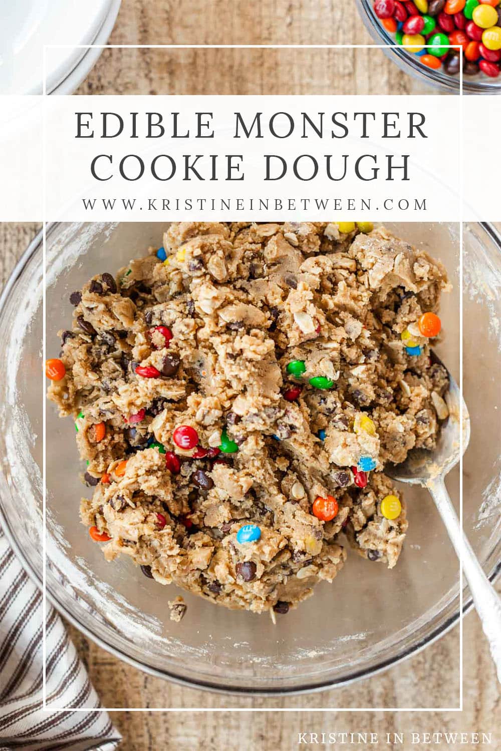 Edible Monster Cookie Dough | Kristine in Between